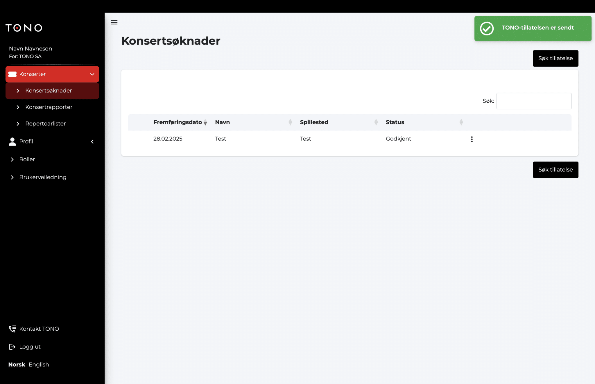 Veiledning for digital kundeportal - TONO