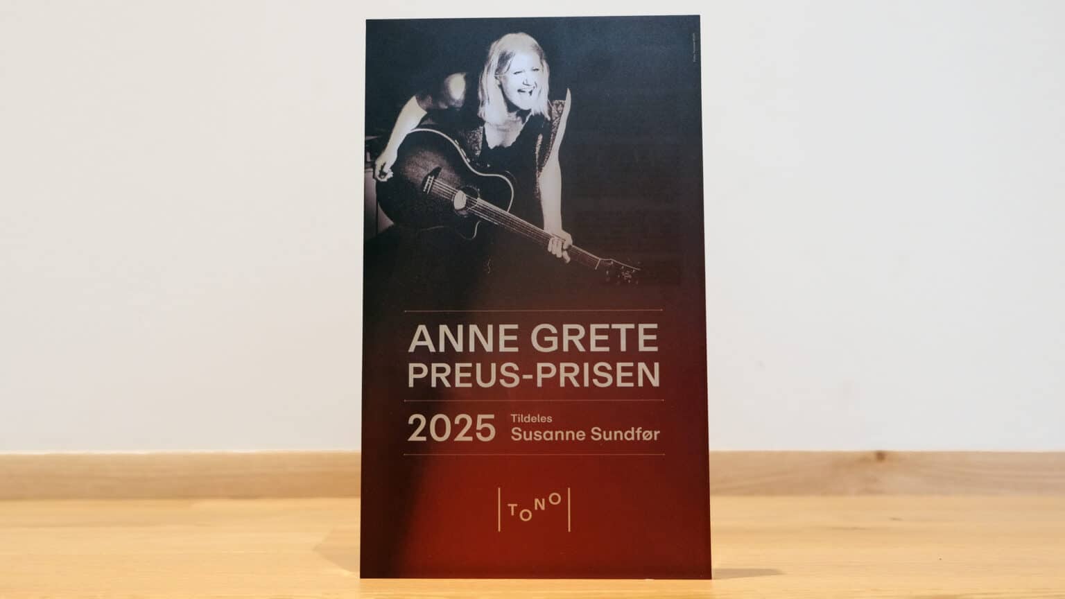 SUSANNE SUNDFØR TILDELES ANNE GRETE PREUS-PRISEN 2025 - TONO